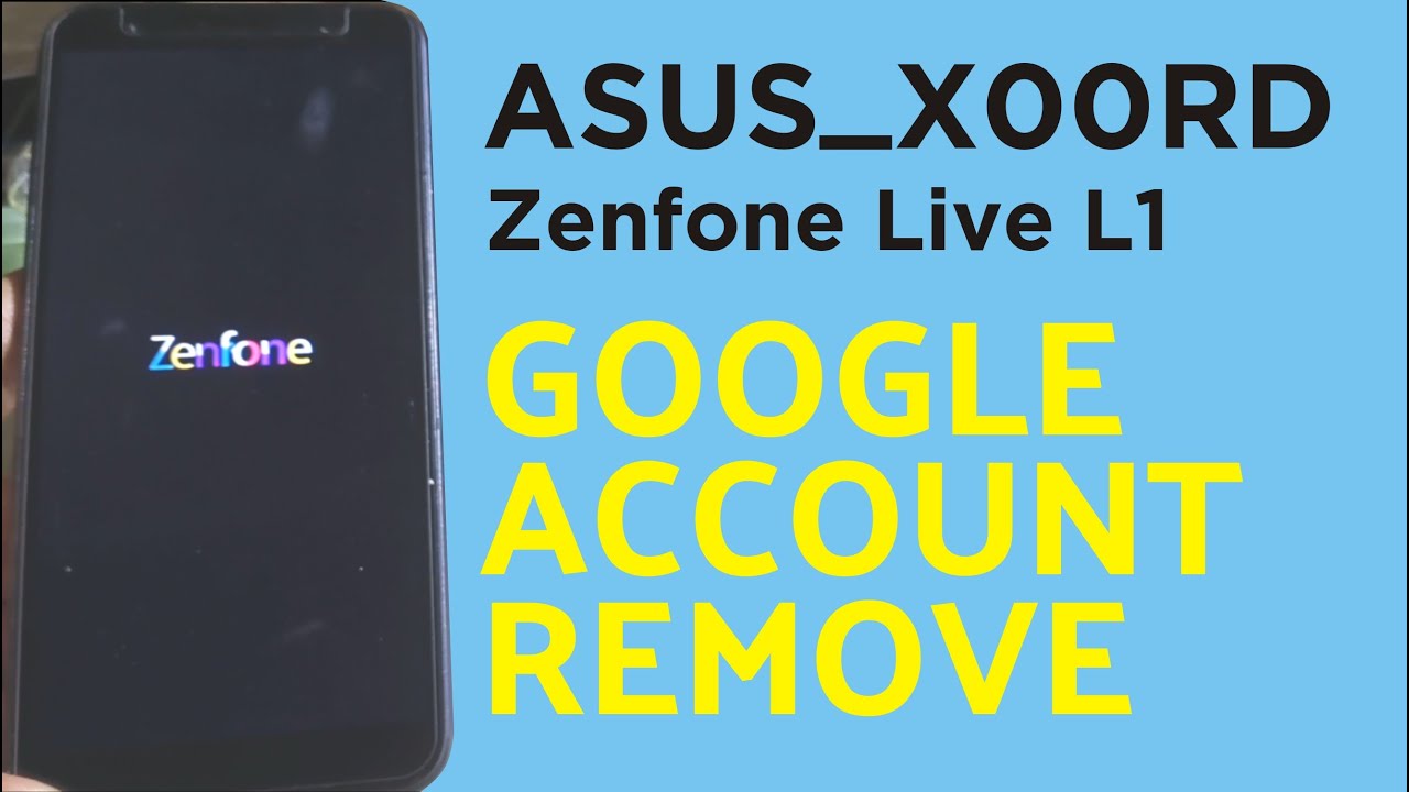 ASUS X00RD Zenfone live L1 Lupa Akun Googel. Nyantol Email newmetode ...