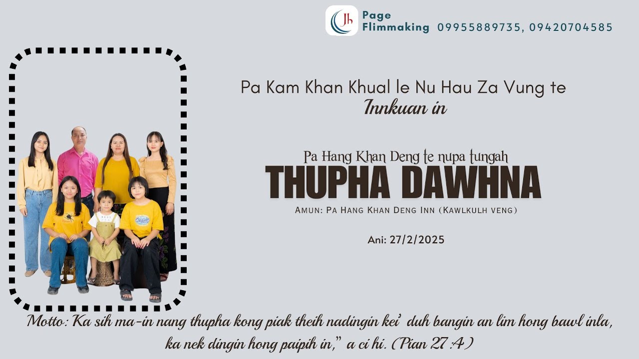 PA TUNGAH THUPHA DAWH NA - YouTube