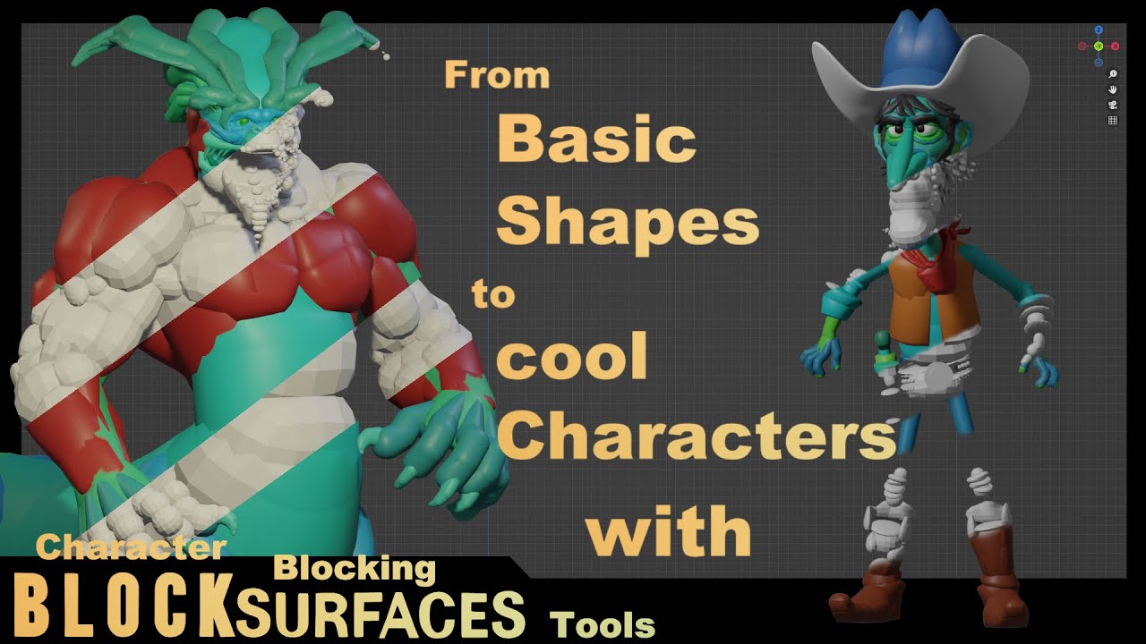 From Basic Shapes to Cool Characters in Blender with BlockSurfaces ...