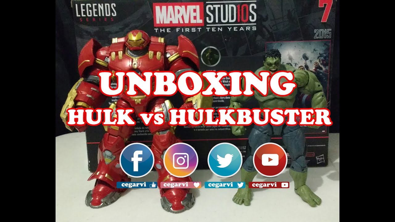 Unboxing Marvel Legends 10 Aniversario Hulk vs Hulkbuster - YouTube
