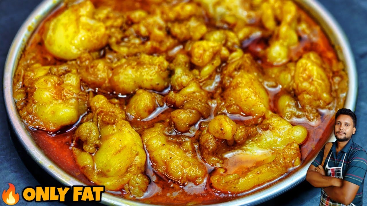 No Oil, Only Mutton Fat! 🔥 Charbi Curry Recipe | Mutton Fat Gravy - YouTube