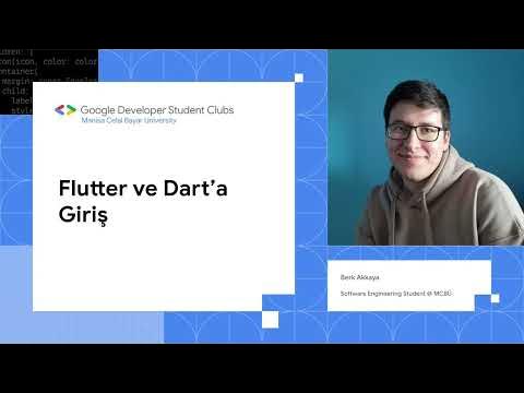 Flutter ve Dart'a Giriş Etkinliği - GDSC MCBU - YouTube