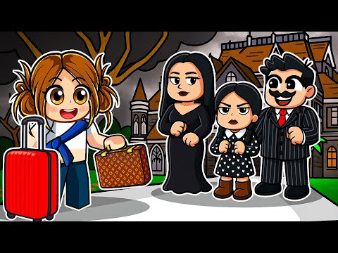 WEDNESDAY AİLESİ BENİ EVLAT EDİNDİ💥ROBLOX BROOKHAVEN🏡RP