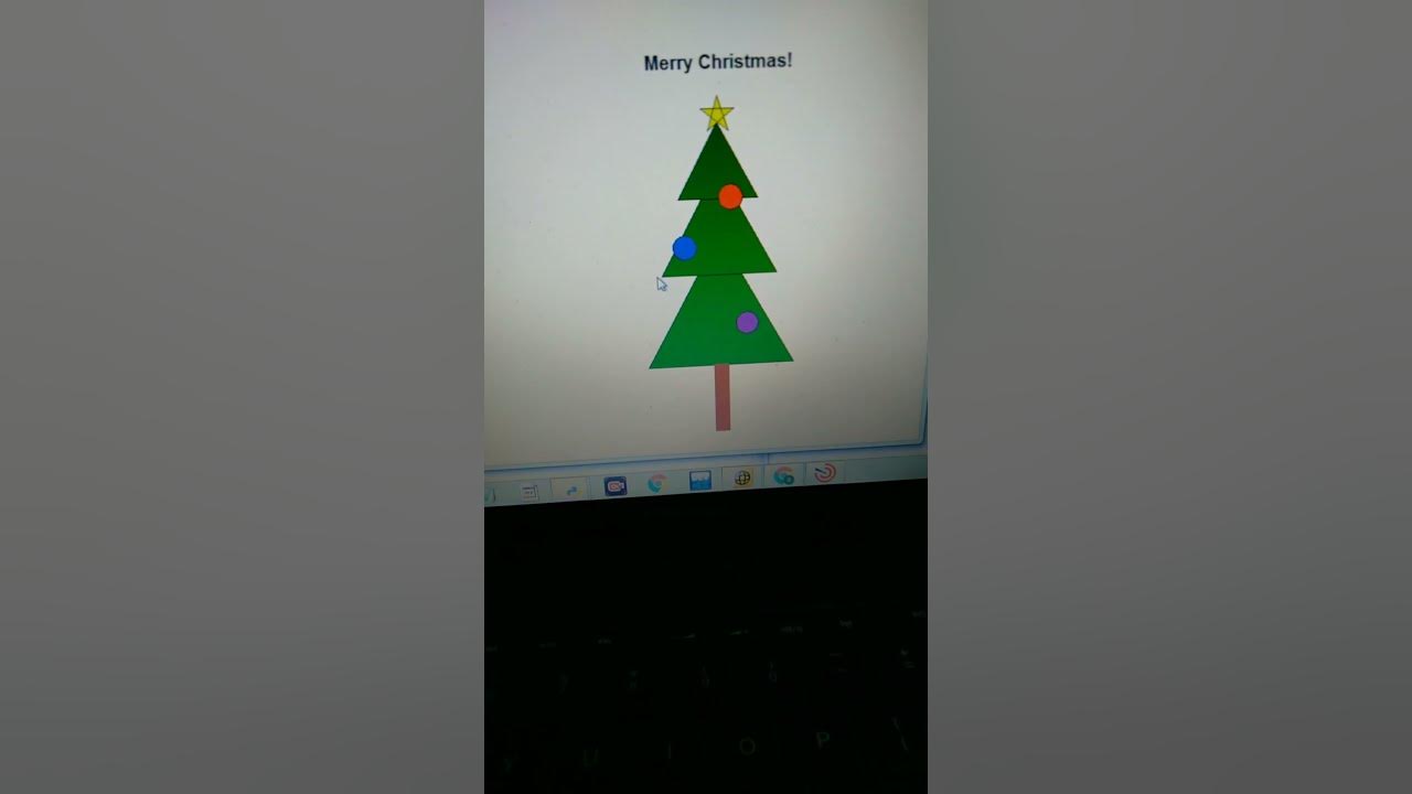 Christmas Tree Python Turtle #shorts - YouTube