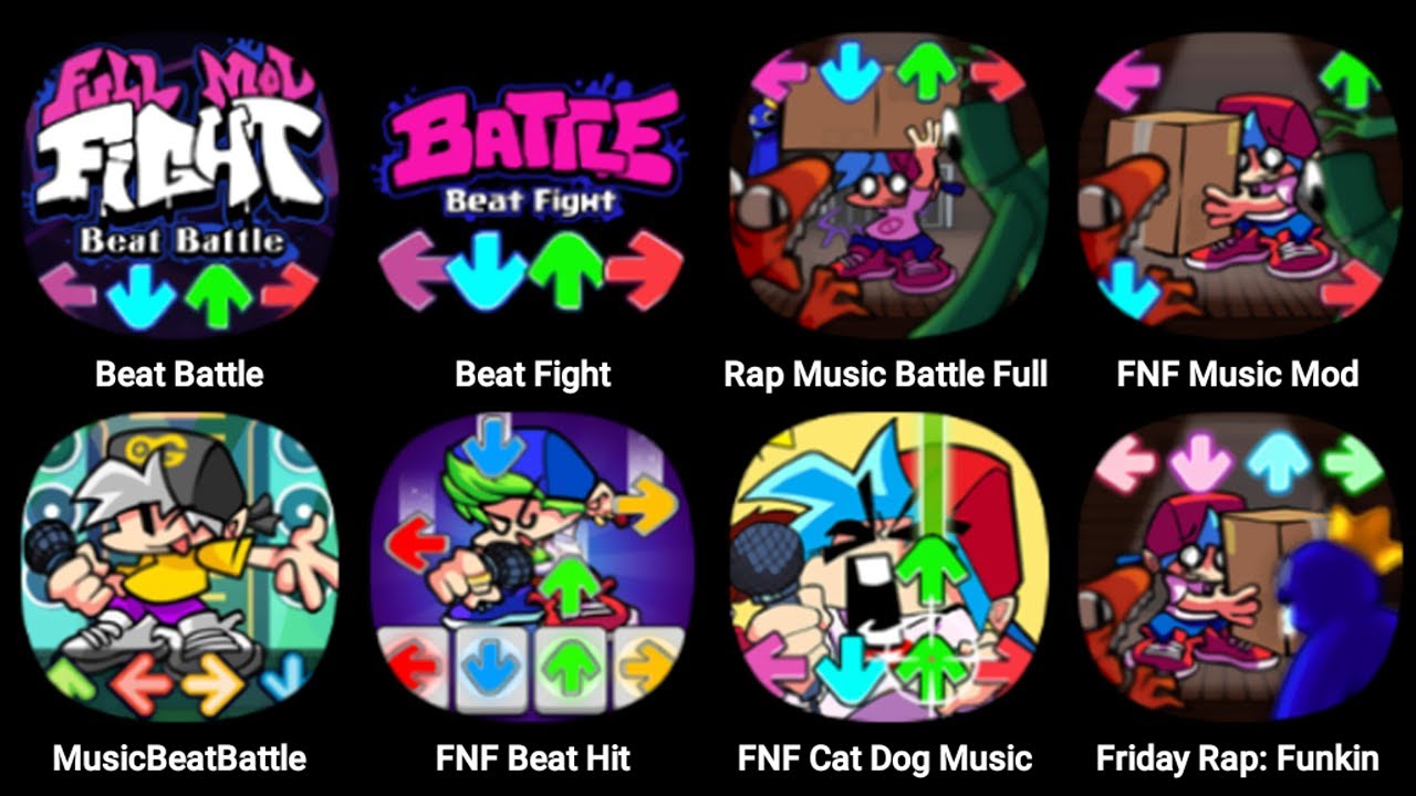 FNF Rainbow Friends, FNF Bird Off, FNF Thanatophobia, FNF Cycles, Beat ...