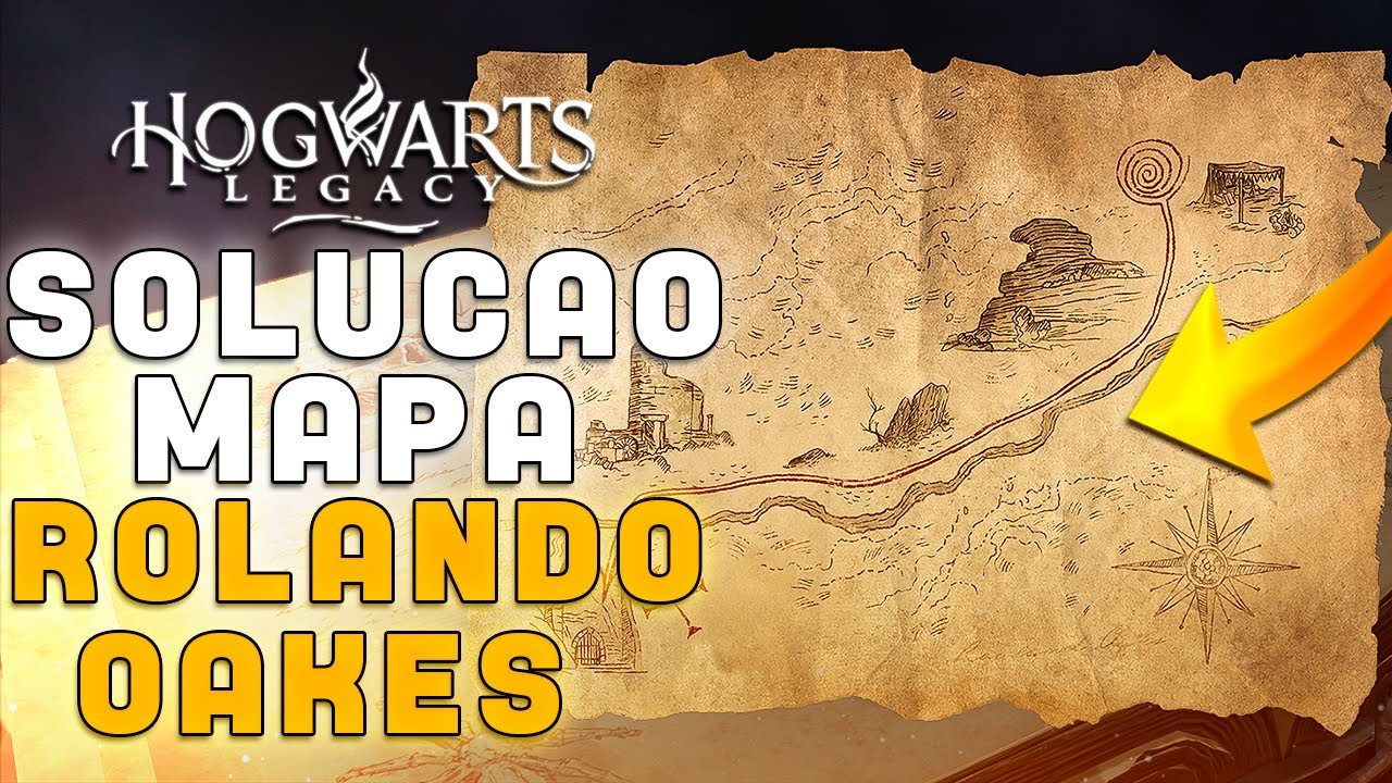 SOLUÇÃO DO MAPA DO ROLANDO OAKES EM HOGWARTS LEGACY - YouTube