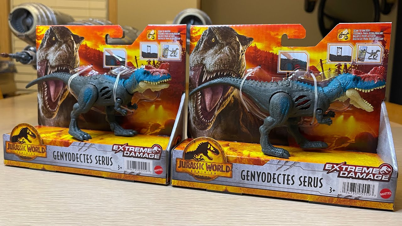 Jurassic World 🌎 Dominion Extreme Damage Genyodectes Serus Review!!! 🎥 ...