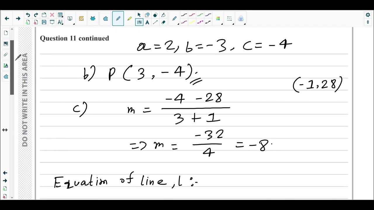 Q.NO.11-Quadratics, Completing the Square Form, Turning Point, Equation ...