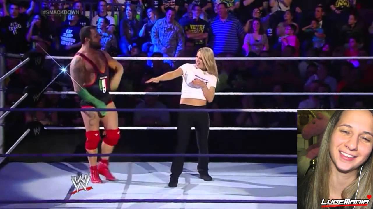 WWE Smackdown 2/21/14 EMMA Summer Rae Dance Off Live Commentary - YouTube