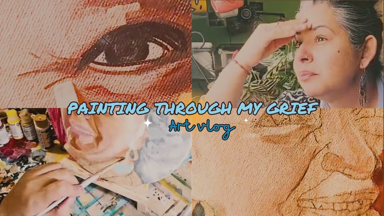 Dealing With The Death Of My Grandma| Painting Through Grief| Portrait ...