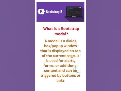 bootstrap | What is a Bootstrap modal - YouTube