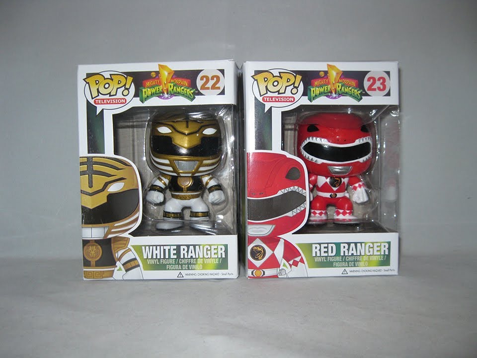 POP! Television White and Red Rangers Review (Mighty Morphin Power ...