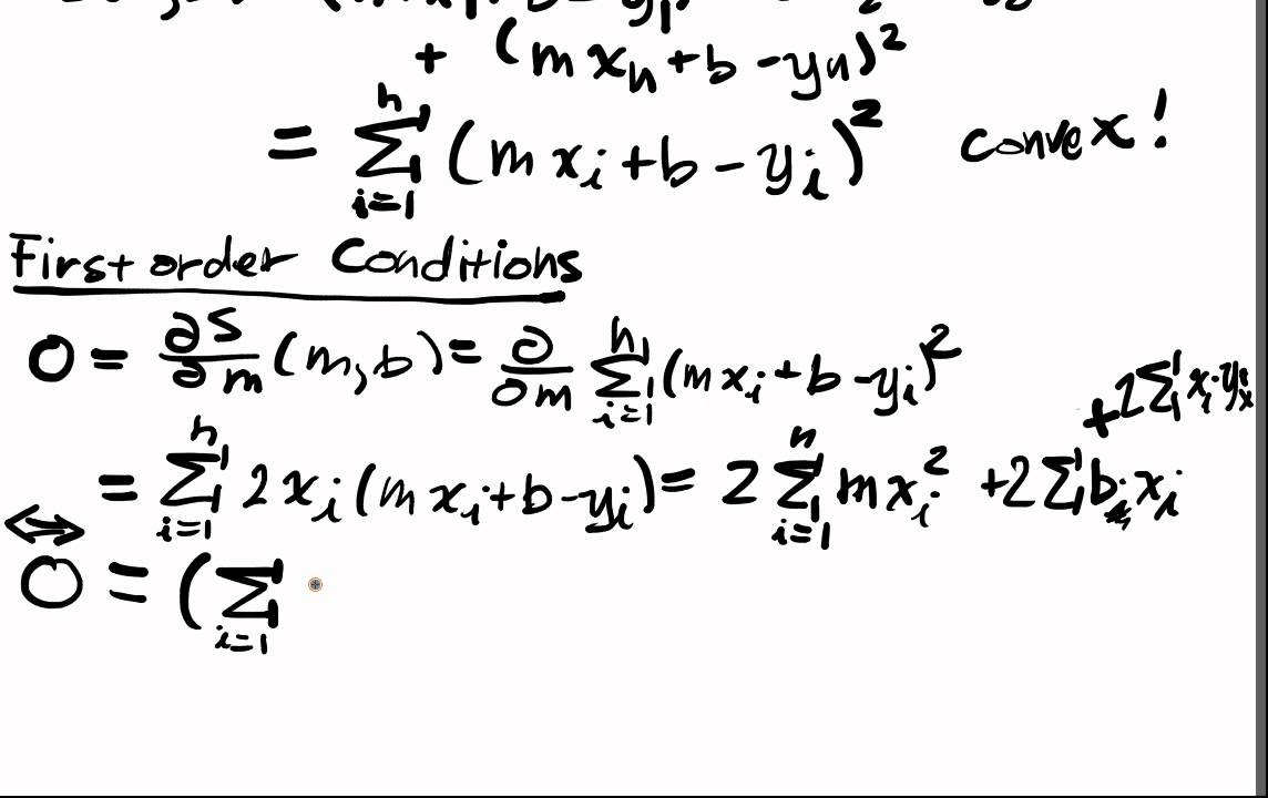 Unconstrained Optimization Lecture Part 6: Least Squares - YouTube