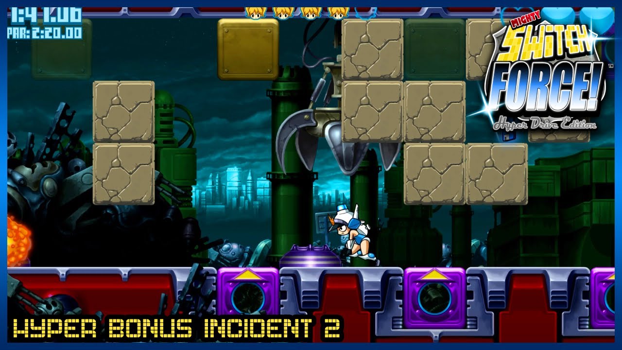 Mighty Switch Force! Hyper Drive Edition | Hyper Bonus Incident 2 - YouTube