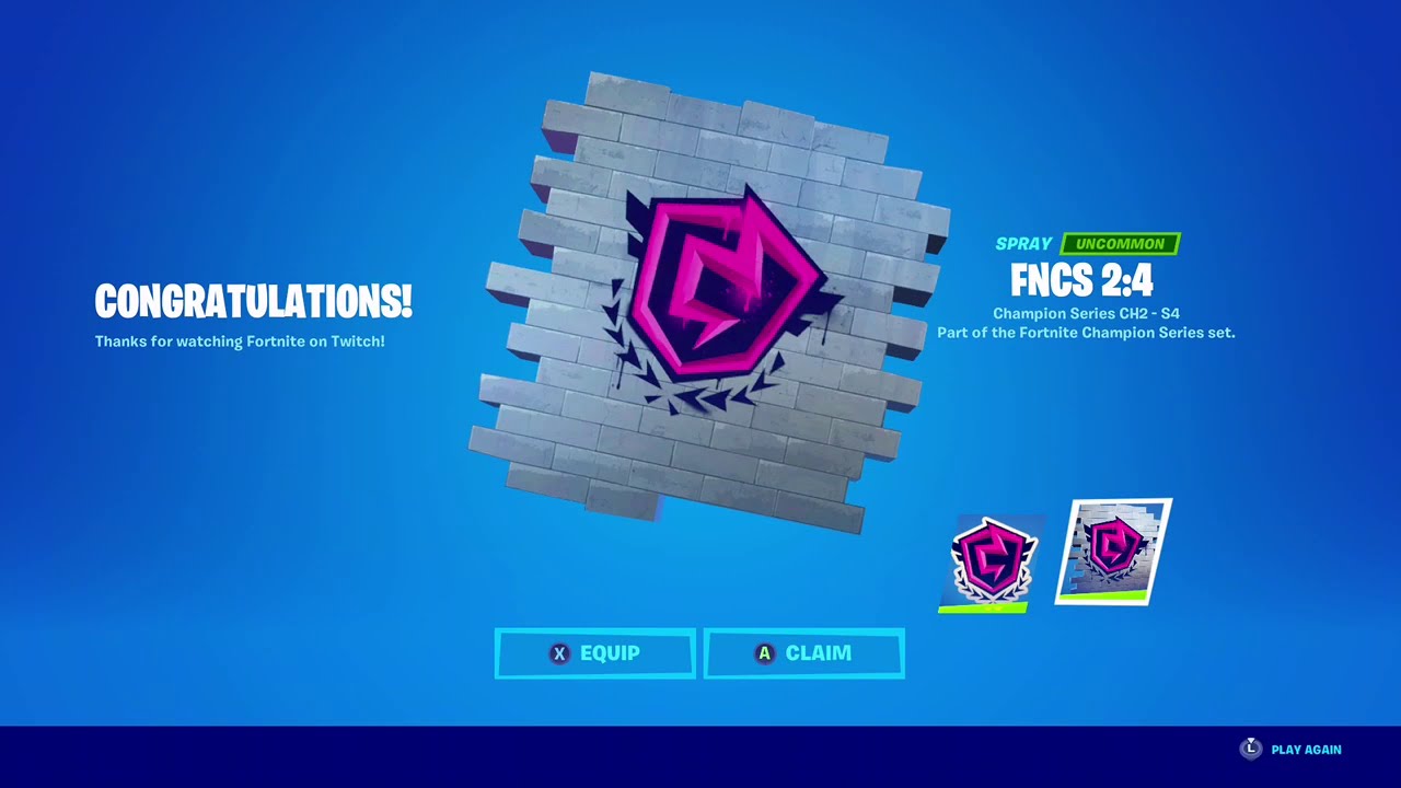 *FREE* FNCS REWARDS IN FORTNITE! (SEASON 4 CHAMPION SERIES) - YouTube