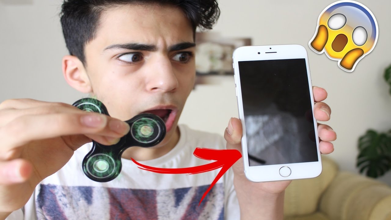 1000 MPH FIDGET SPINNER VS IPHONE !! 😲😲 *GEHT SCHIEF* - YouTube