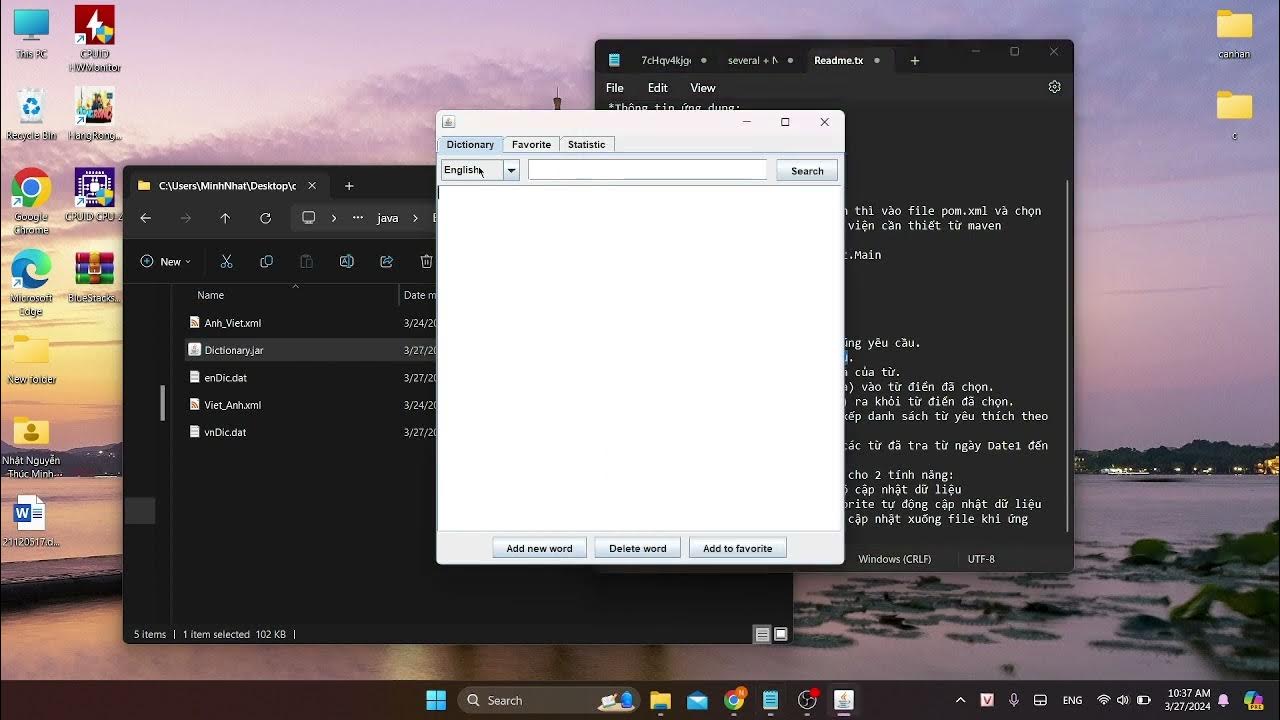 FIT HCMUS | LẬP TRÌNH JAVA | DEMO DICTIONARY - YouTube