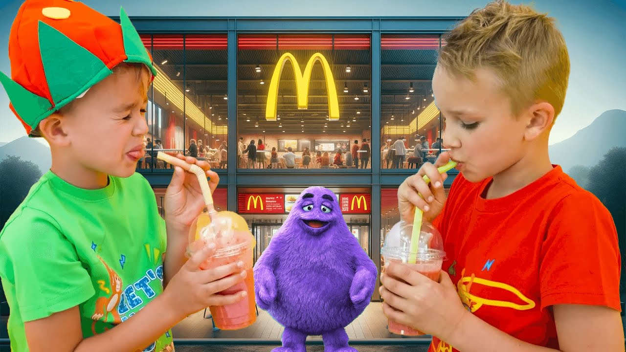 Vlad Try Grimace Shake Challenge In Real Life - YouTube