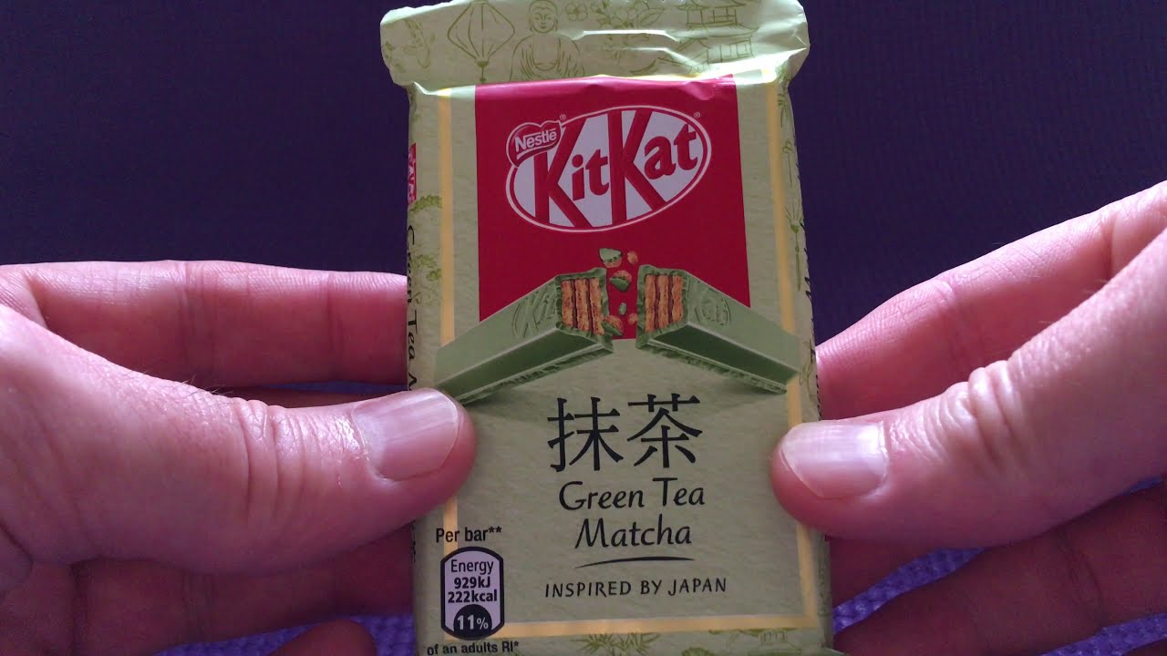 Matcha Green Tea Kit Kat unwrapping - Finally in the UK! 4k - YouTube