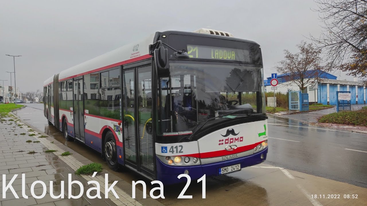 Jízda linkou 21 Tabulový vrch-Ladova (DPMO) | DPMO bus ride - YouTube