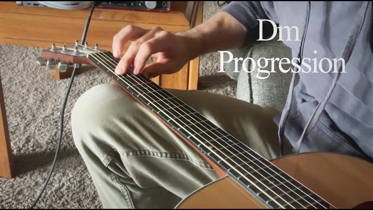 One Handed Guitar _ Dm Progression - YouTube