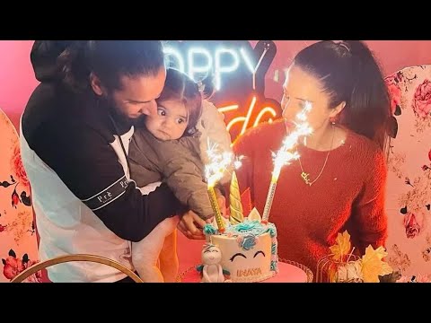 Imad Wasim's Daughter Inaya Turns 1 Birthday Pictures & Videos - YouTube