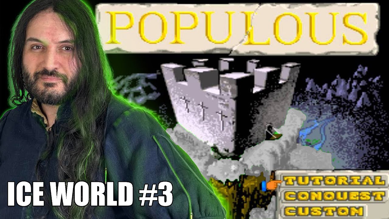 Populous SNES [1989] AWESOME Game | World #3 Snow And Ice - YouTube