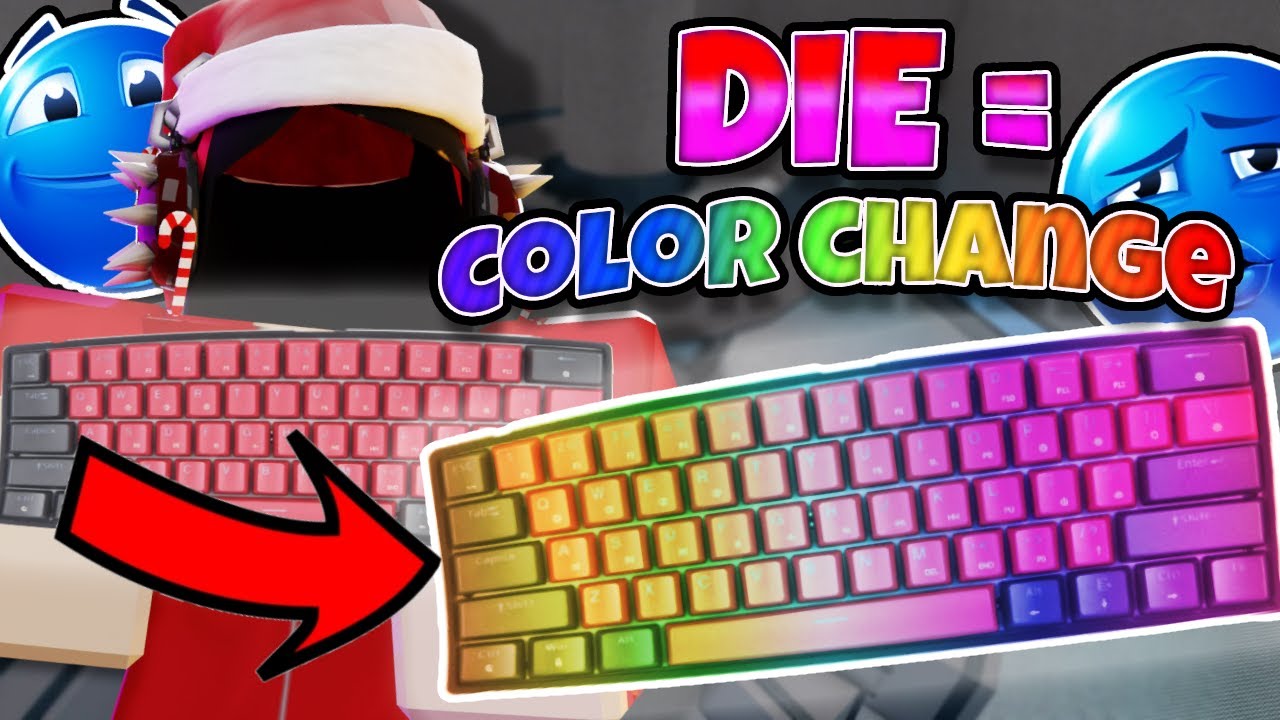 If I Die, my Keyboard color CHANGES in MM2... - YouTube