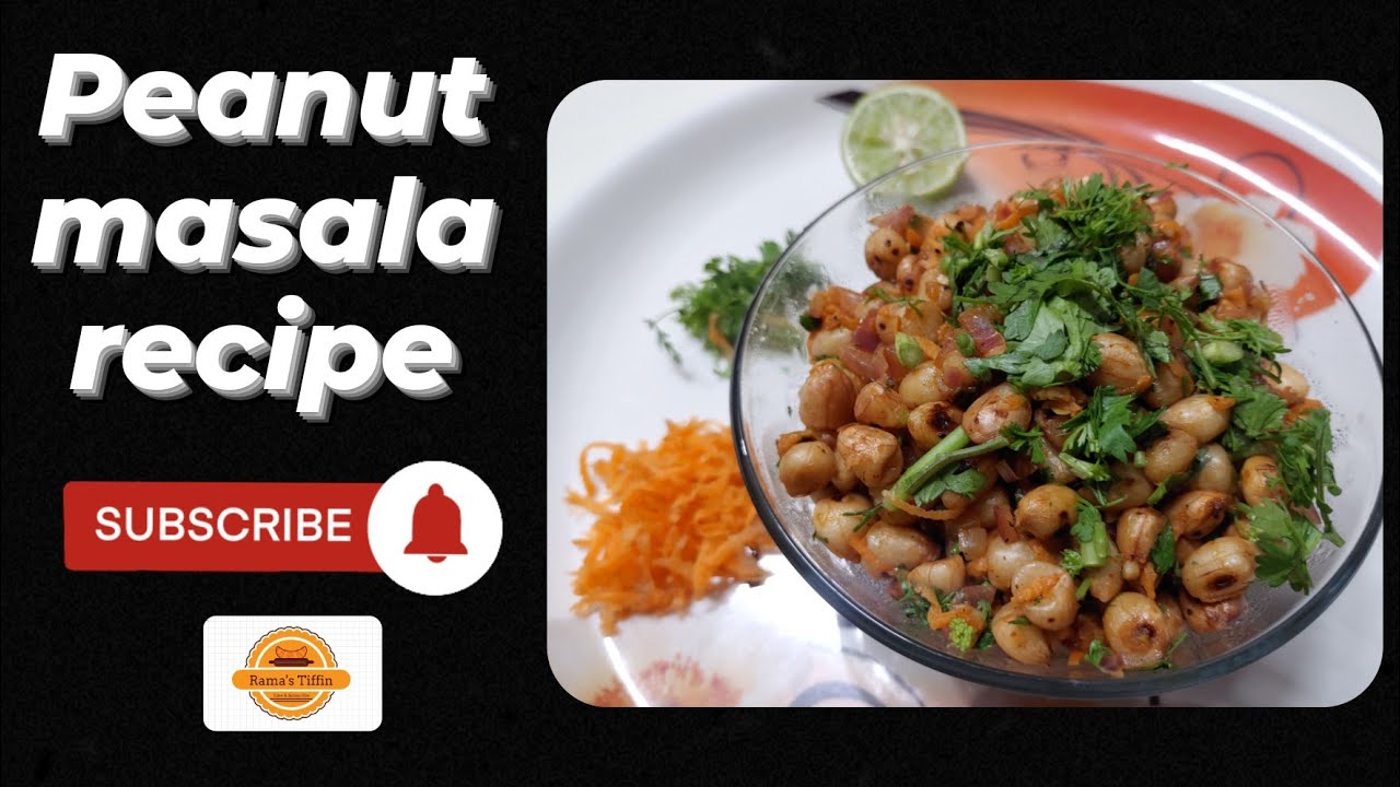 Peanut masala recipe | raja special recipe | Rama's tiffin #cooking # ...