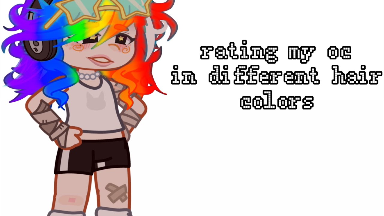 My oc in different hair colors‼️ [old trend] - YouTube