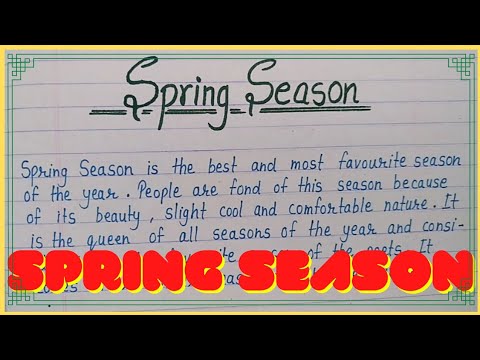 essay on Spring Season// Essay on Vasant // English Essay//Content ...