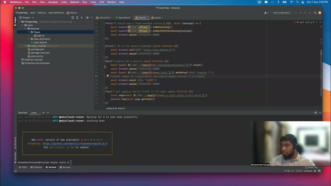WebdriverIO - Creating Page Objects - - Web Element -Tutorial for Beginners - Part 3 - YouTube
