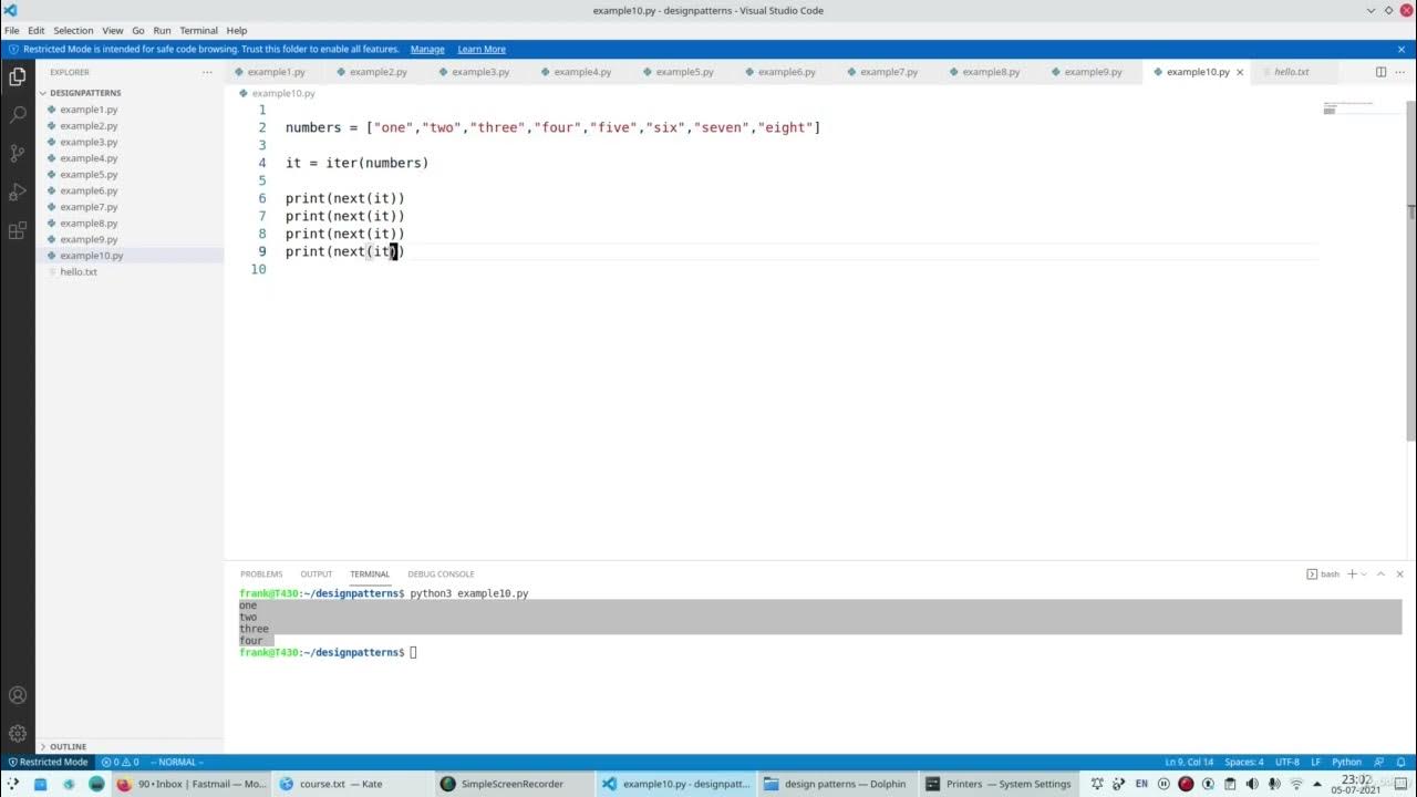 Iterator Design Pattern - YouTube