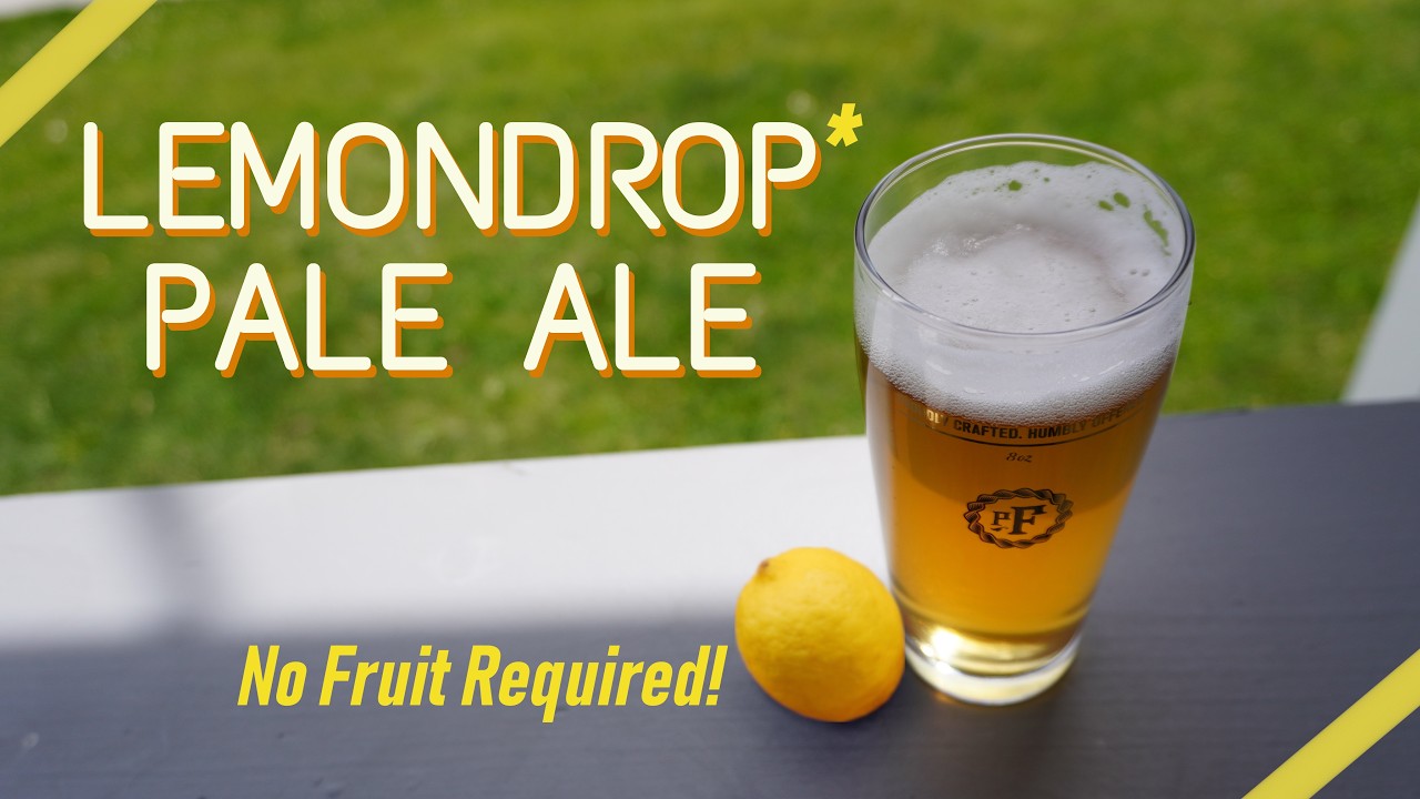 Brewing a Lemon Pale Ale using ONLY Lemondrop Hops! - YouTube