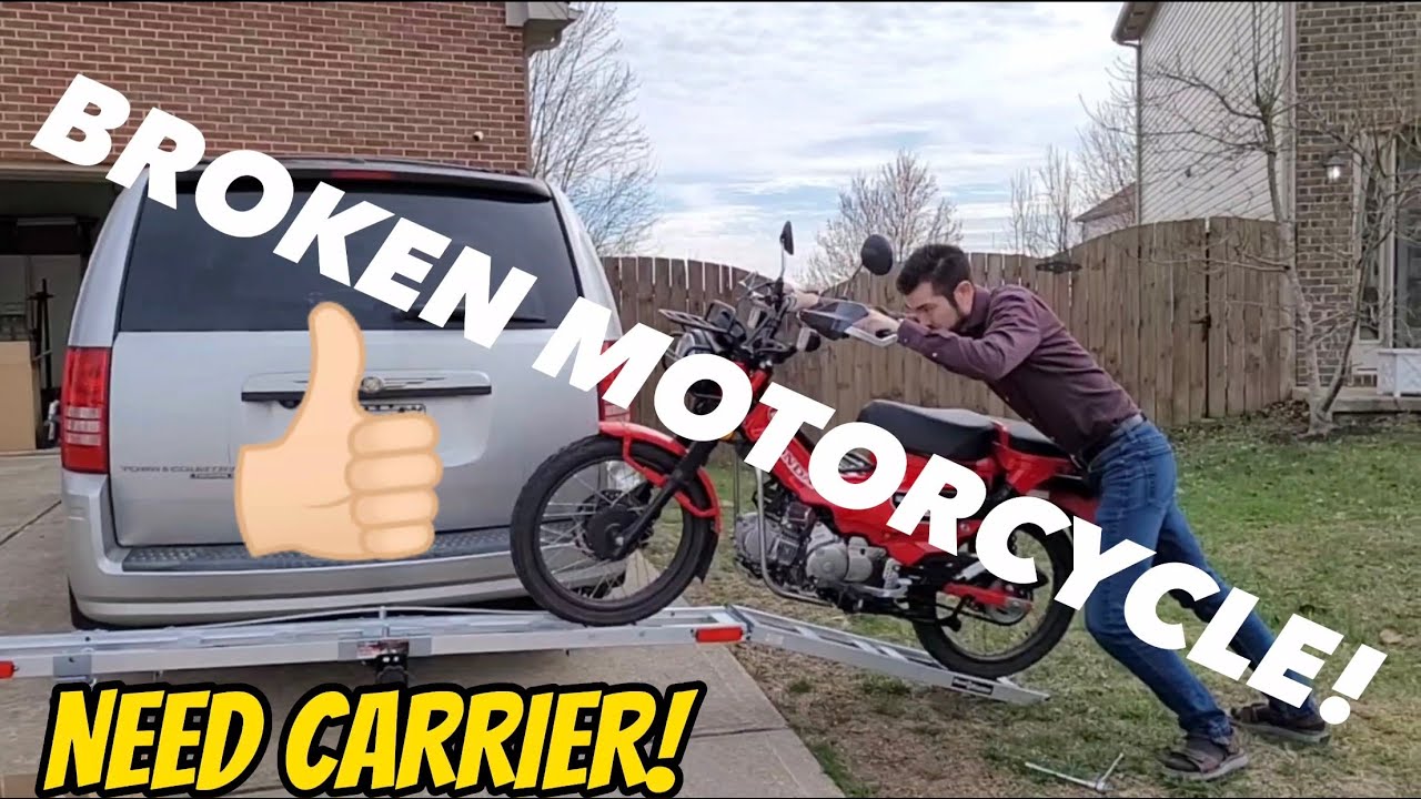 STOP PUSHING THAT BROKEN MOTORCYCLE HOME! Harbor Freight Haul Master ...