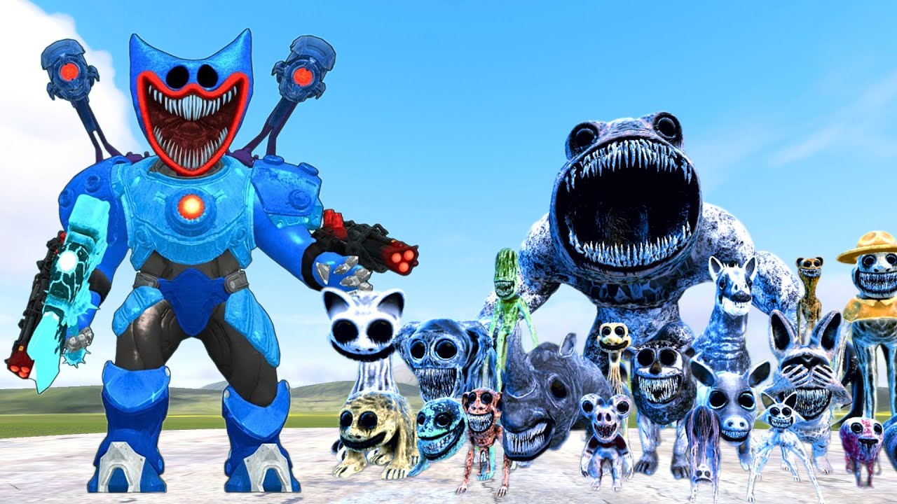 QUIZ BATTLE AND EVOLUTION OF MECHA TITAN HUGGY WUGGY VS FISH TITAN ...