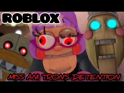 ROBLOX - Escape Miss Ani-Tron's Detention (SCARY OBBY) - Walkthrough ...