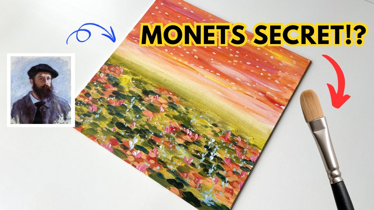 I tried MIXING Monet’s style and abstract art.. | how to Abstract ...