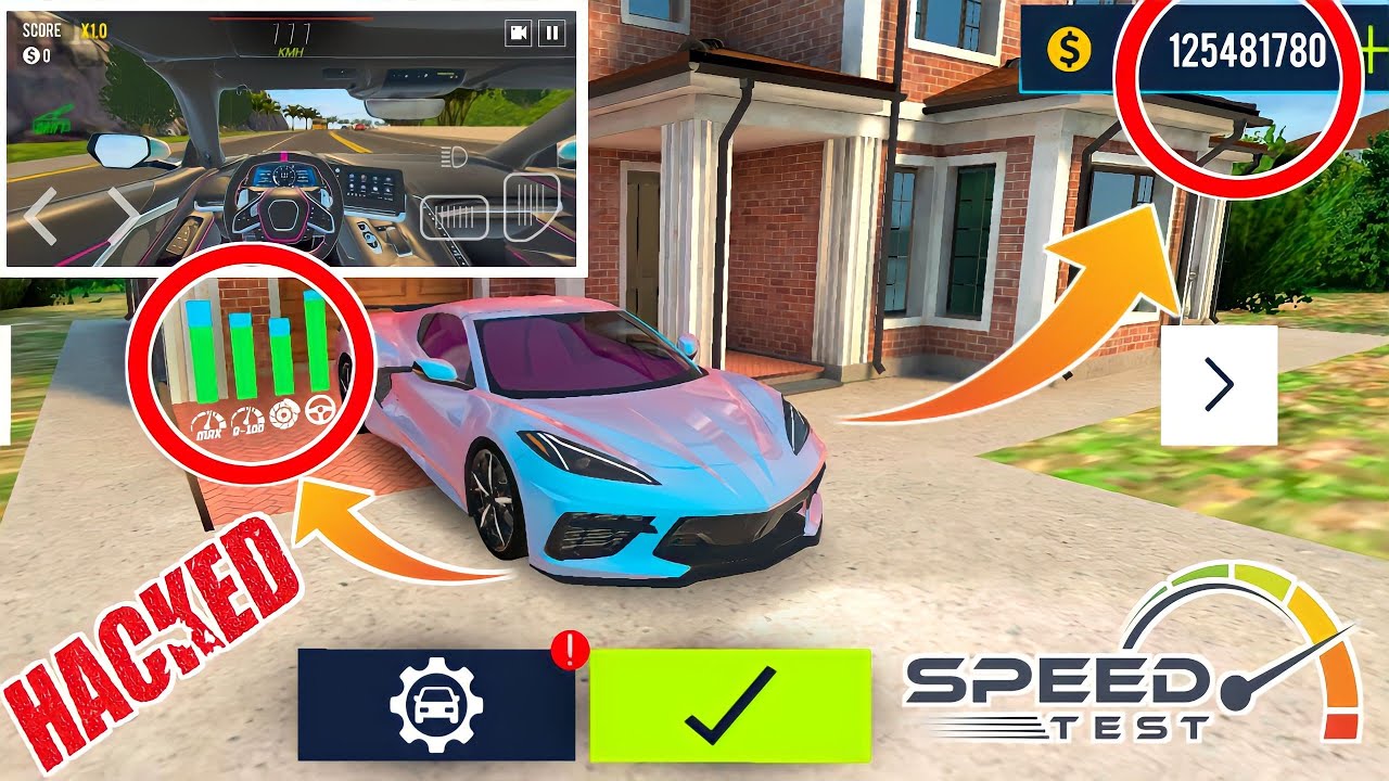 HACK💥VERSION | SPEED🚨TEST | UNLIMITED🤑MONEY | RACING IN CAR | GURU ...