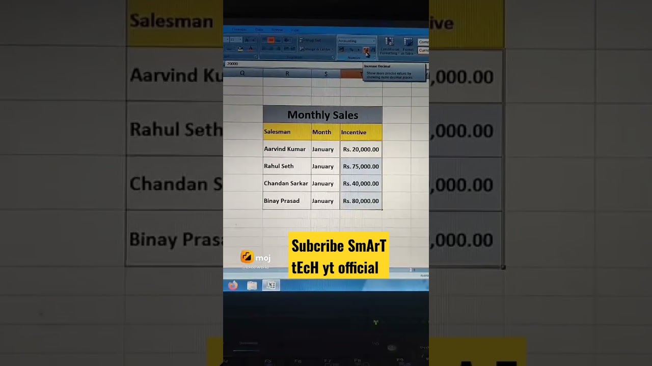 Increase Or Decrease Decimal In Excel shorts spreadsheet ytshorts increase-or-decrease-decimal-in-excel-shorts-spreadsheet-ytshorts