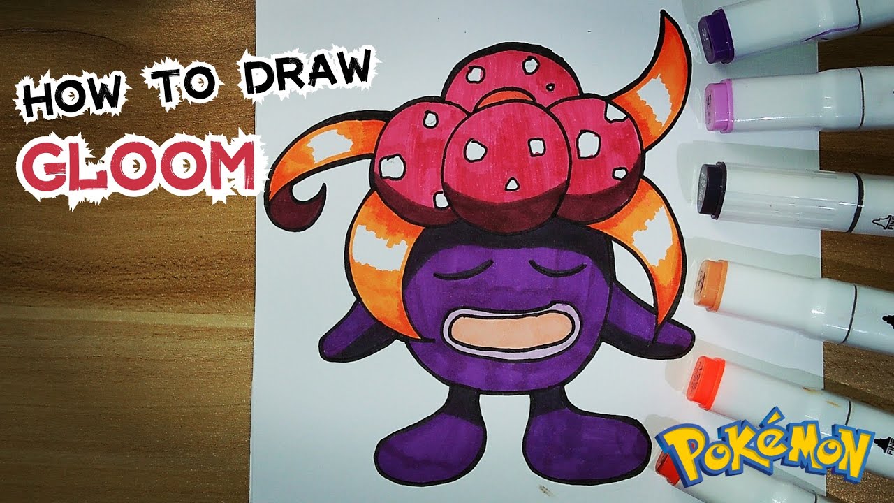 How To Draw GLOOM (Pokemon 0044) | Easy Anime Drawing | 0316 # ...