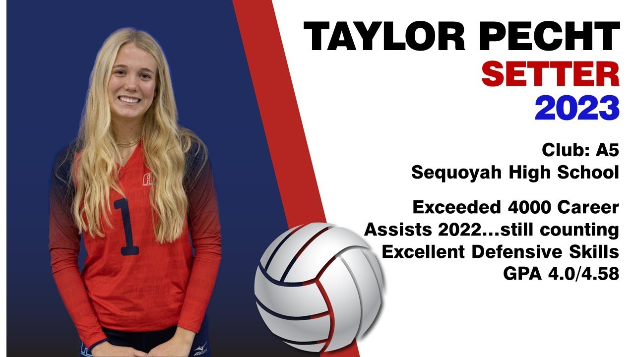 Taylor Pecht 2023 setter-senior fall highlights #9 - YouTube