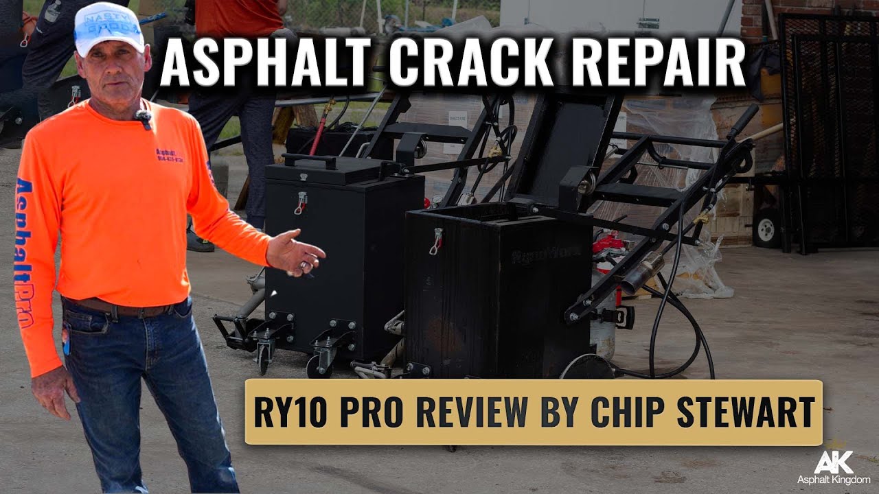 Asphalt Crack Repair: RY10 PRO Review By Chip Stewart - YouTube