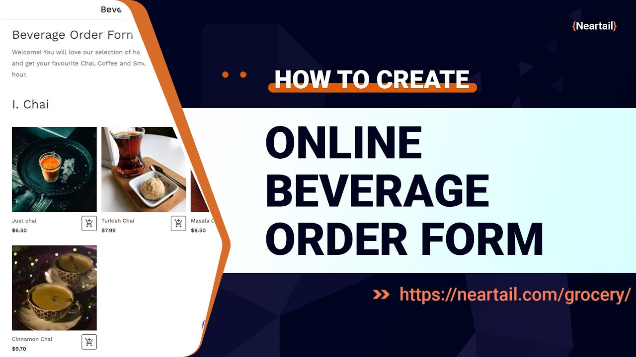 Create an Online beverage Order form (Get started with ready-made ...