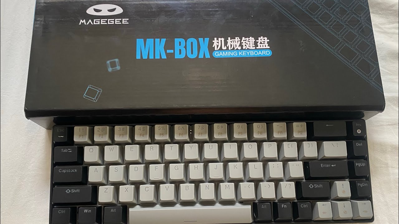 Reviewing magegee MK box gaming keyboard - YouTube