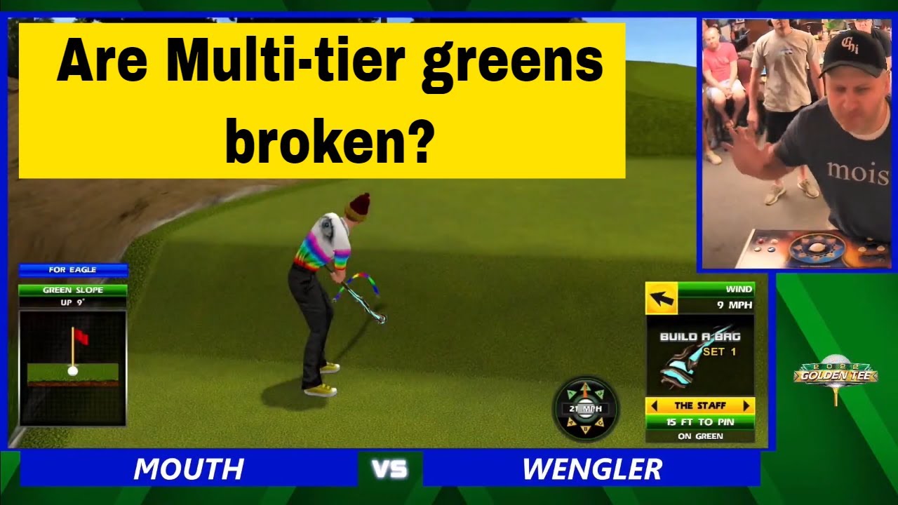 ⛳Golden Tee Game Footage Are multi-tier greens broken in #goldentee ...