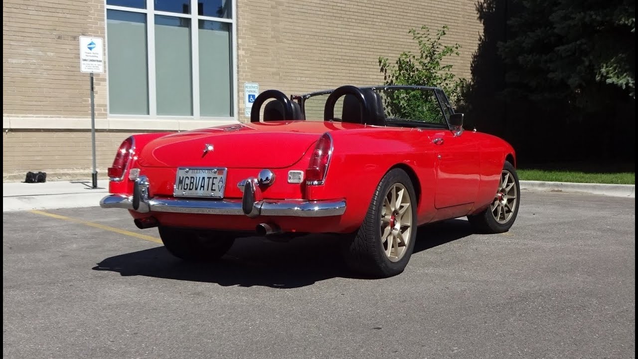 V8 MGB - WOW ! A 1968 MGB in Guards Red & V8 Engine Sound on My Car ...