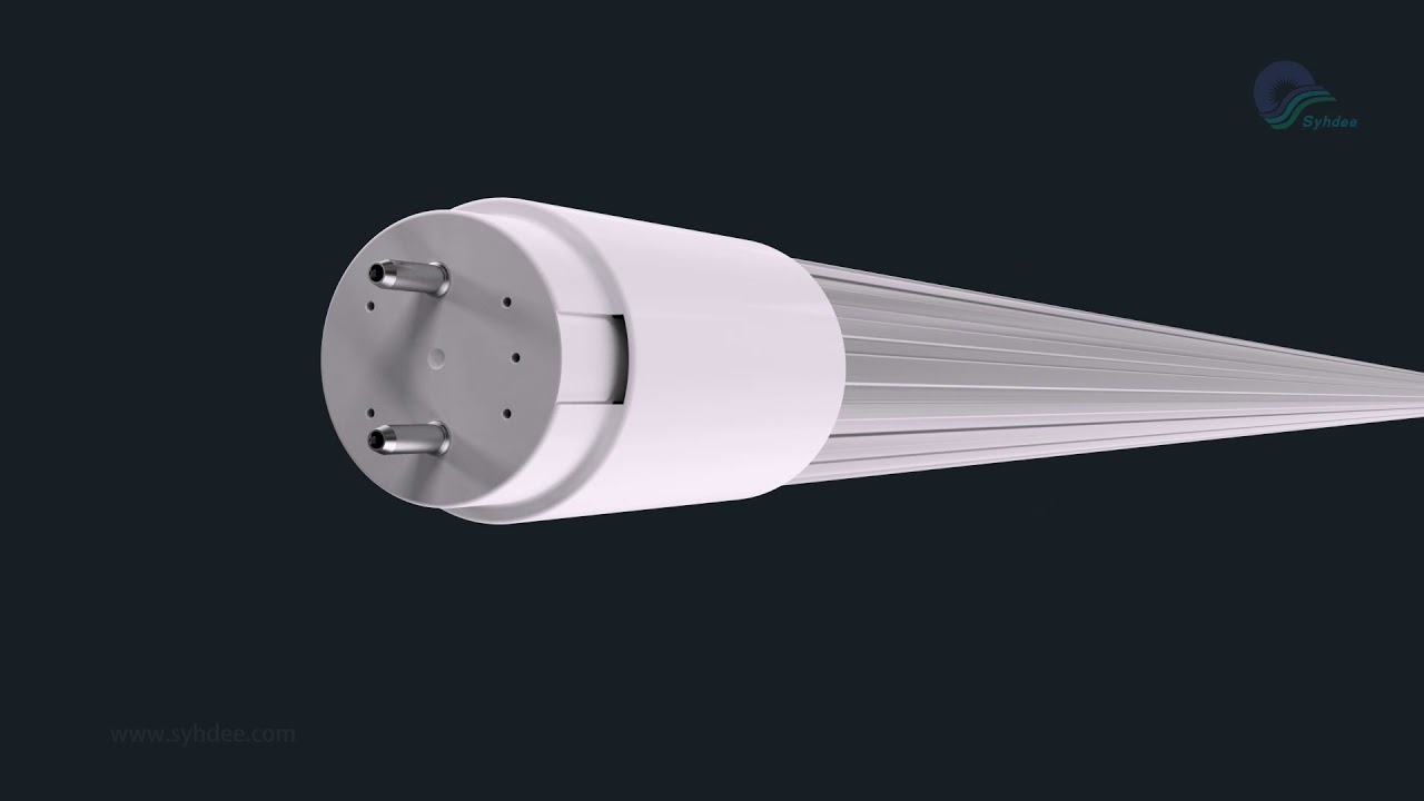 LED T8 Aluminum+PC tube - YouTube