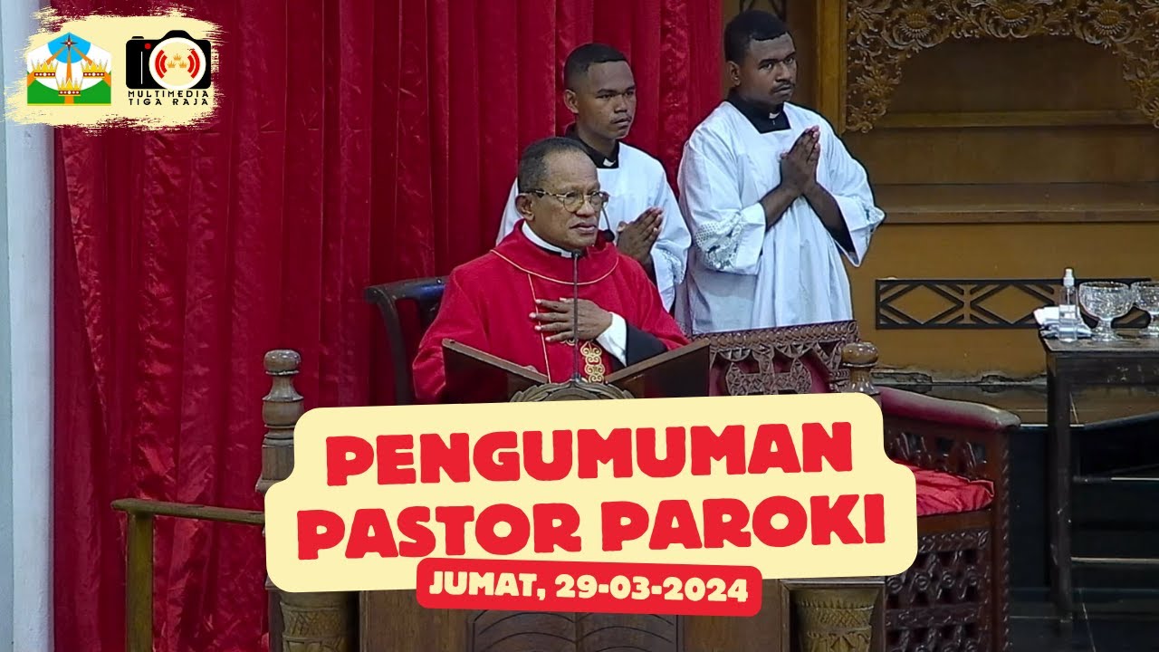 PENGUMUMAN PASTOR PAROKI || JUMAT, 29-03-2024 - YouTube