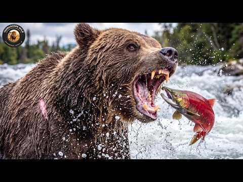 BRUTAL HUNT of the Giant Kamchatka Bear for the Sockeye Salmon | Wildlife Documentary